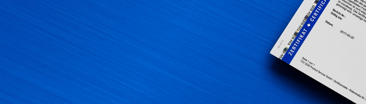 Certification mark PVC free | TÜV SÜD